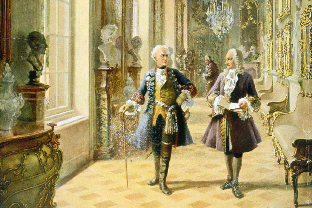 Frederick The Great King Frederick The Great Of Prussia In His Study