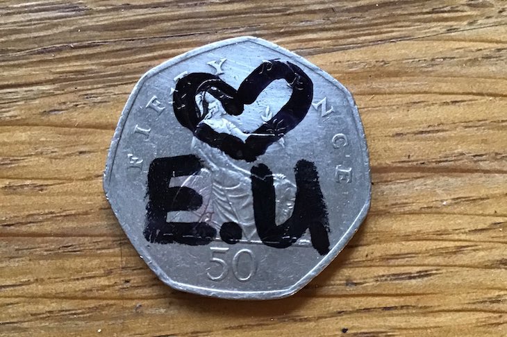The deranged rage against the Brexit 50p coin | The Spectator Australia