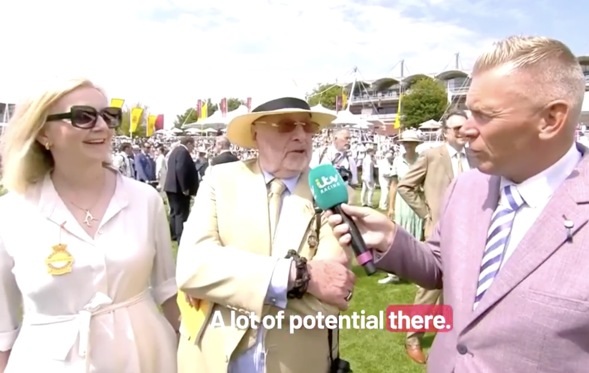 Watch: ITV snubs Truss at races
