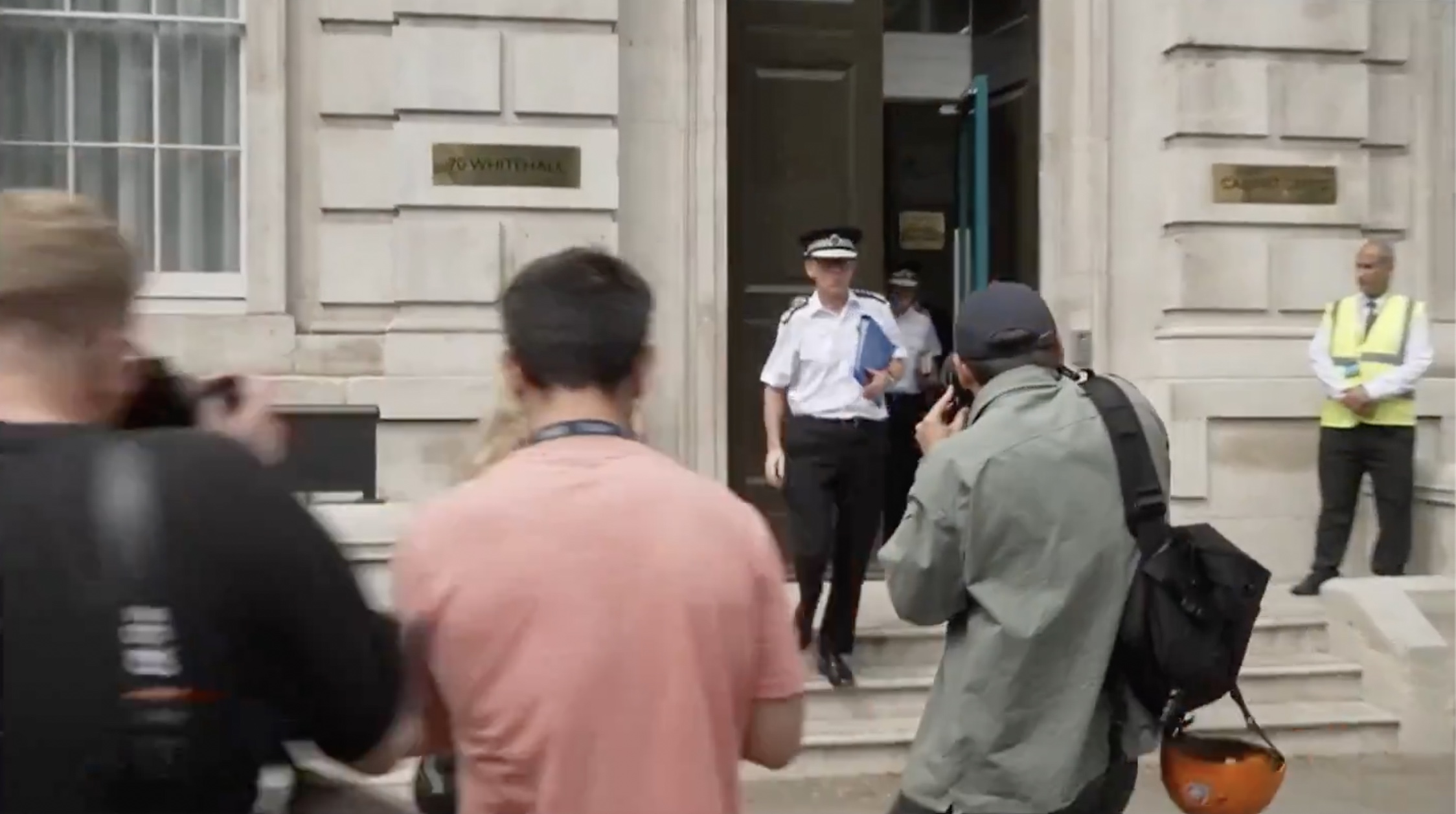 Watch: Met Police boss grabs mic after ‘two-tier policing’ question