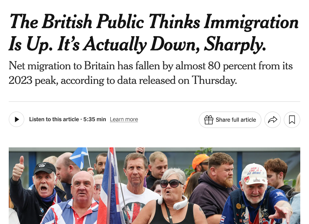 Fact check: are the NYT’s experts right about UK immigration? | The ...