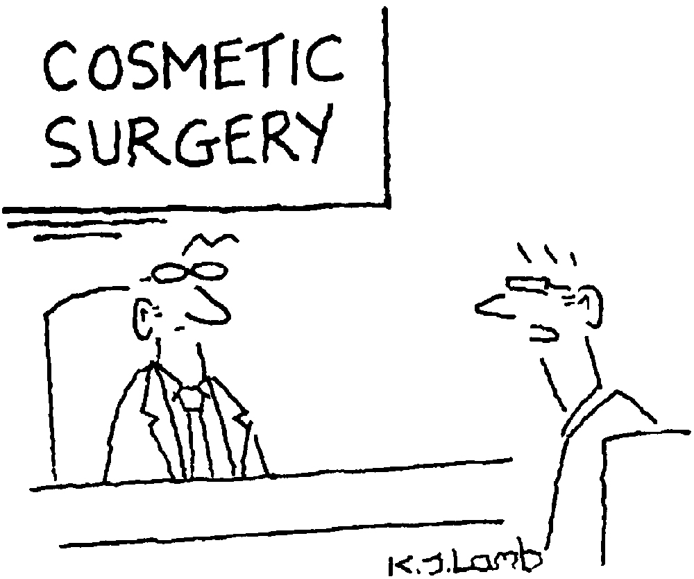 ‘I’d like my upper lip stiffened, but leave a wobble in the lower one ...
